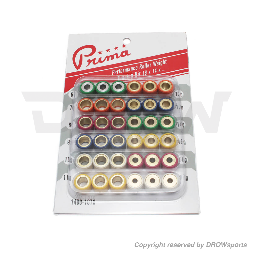 Prima Roller Weights 18x14mm 6g-17g Set – DROWoffroad
